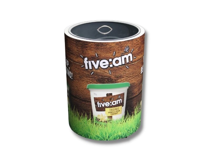 Wheeled Sampling Bins | Portable Branded Sampling Bin