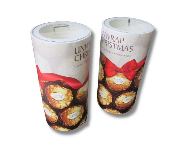 Wheeled Sampling Bins | Portable Branded Sampling Bins